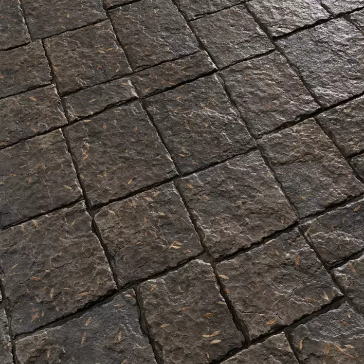 Large Brown Stone Slabs PBR Texture