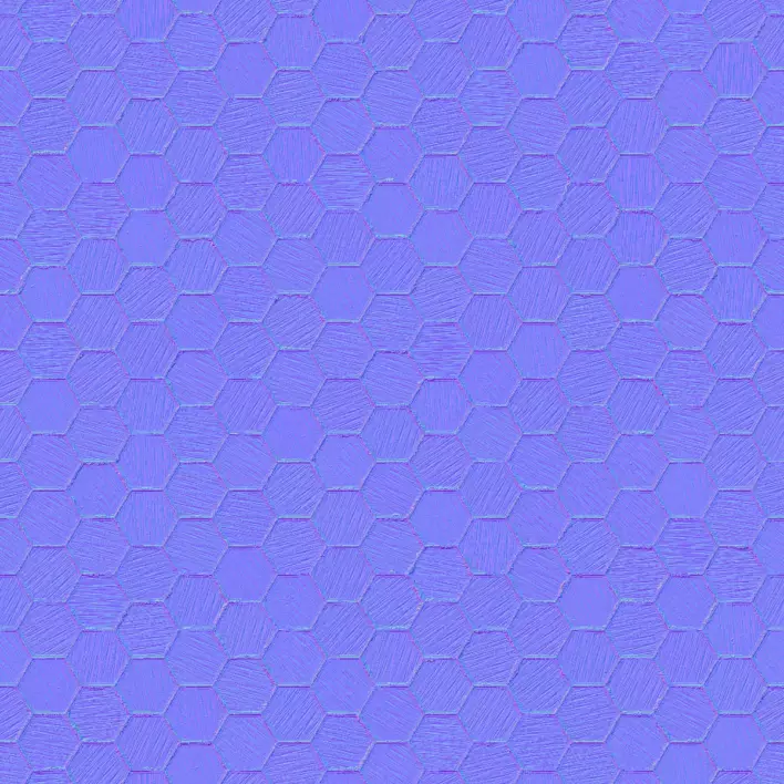 Red Hexagonal Tiles PBR Texture