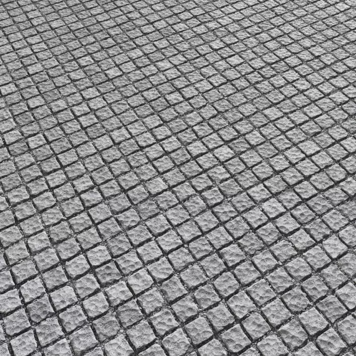 White Flagstone Pavement PBR Texture