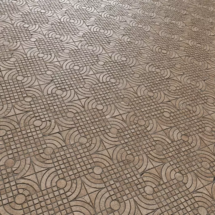 Flagstone Patterned Pavement PBR Texture