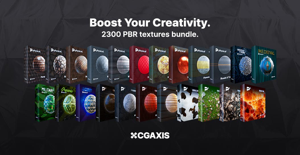 CGAxis 2300 PBR Textures Bundle