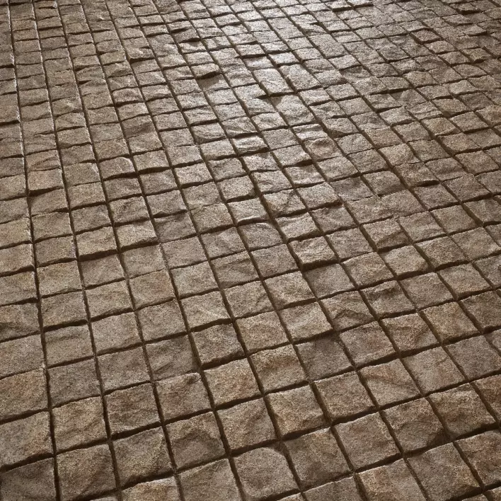 Cobblestone Pavement PBR Texture