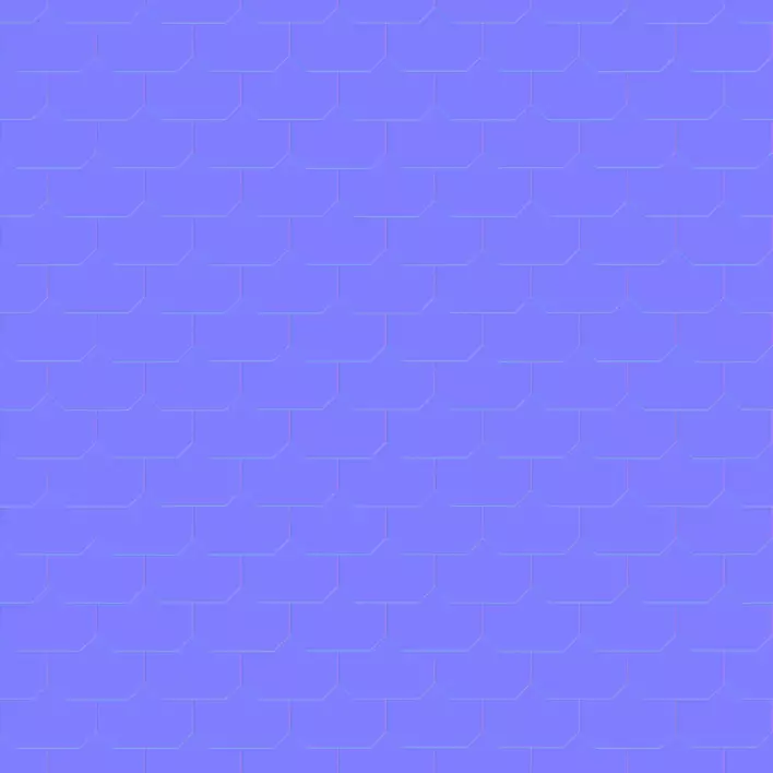 Blue Metal Shingle Roof PBR Texture