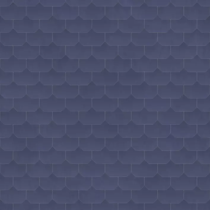 Blue Metal Shingle Roof PBR Texture