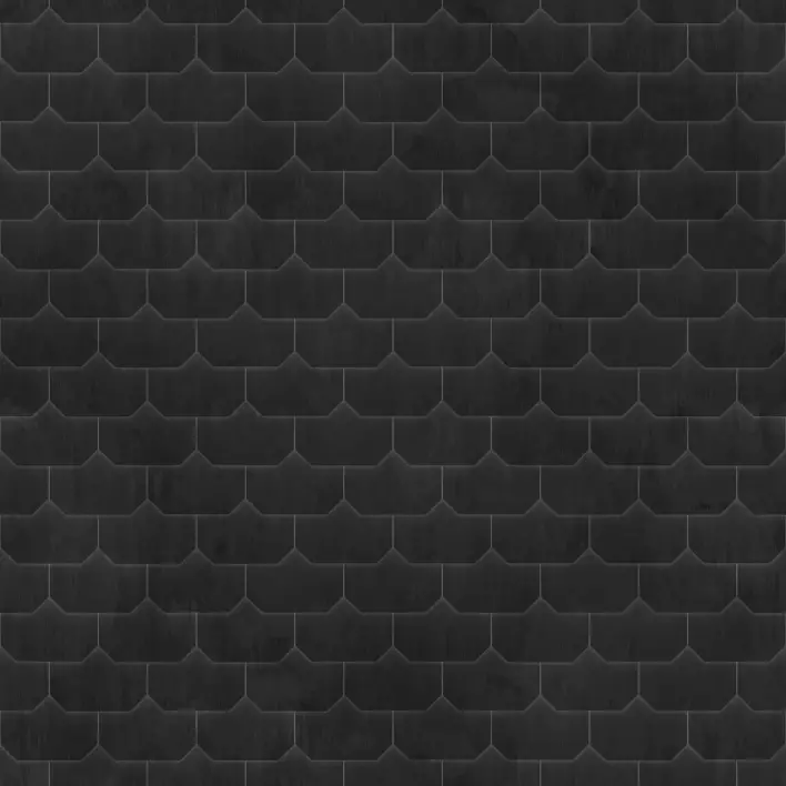 Blue Metal Shingle Roof PBR Texture