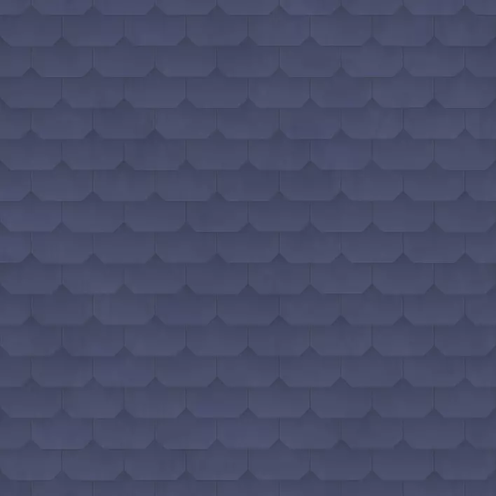 Blue Metal Shingle Roof PBR Texture