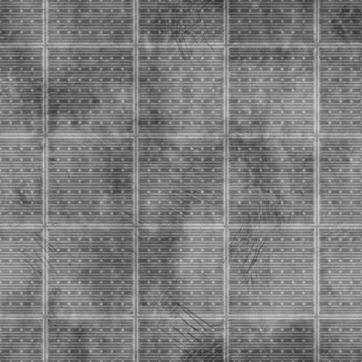 Dusty Solar Panels PBR Texture