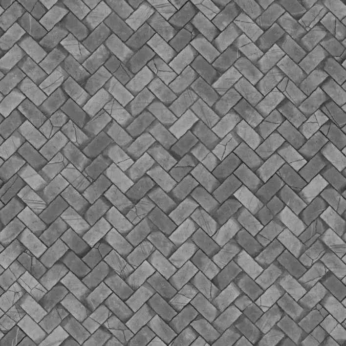 Herringbone Stone Pavement PBR Texture