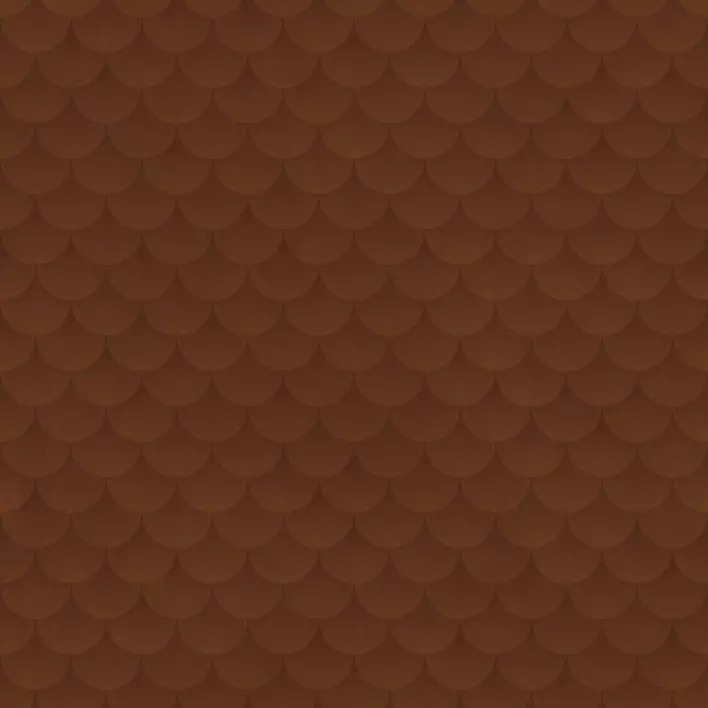 Orange Round Shingle Roof PBR Texture