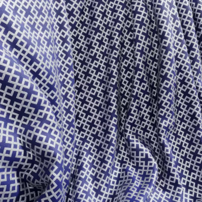 Patterned Blue Silver Fabric PBR Texture
