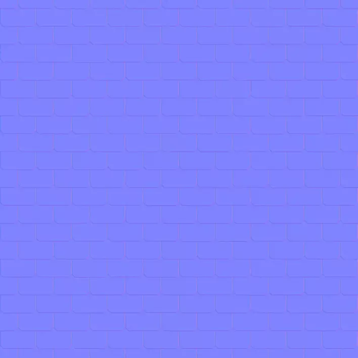 Red Rectangular Shingle Roof PBR Texture