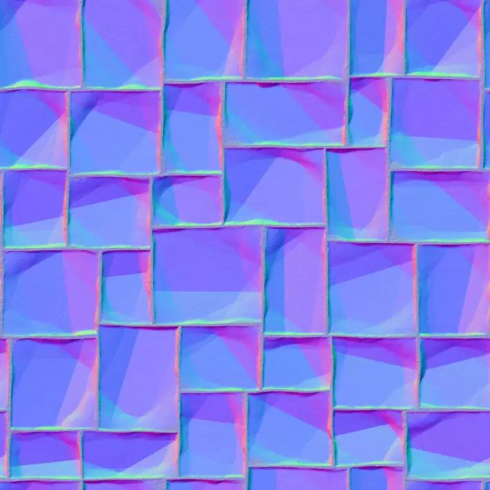 Stylized Stone Wall PBR Texture