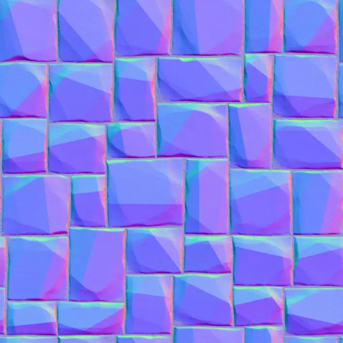 Stylized Stone Wall PBR Texture