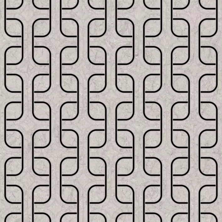 White Gold Art Deco Tiles PBR Texture