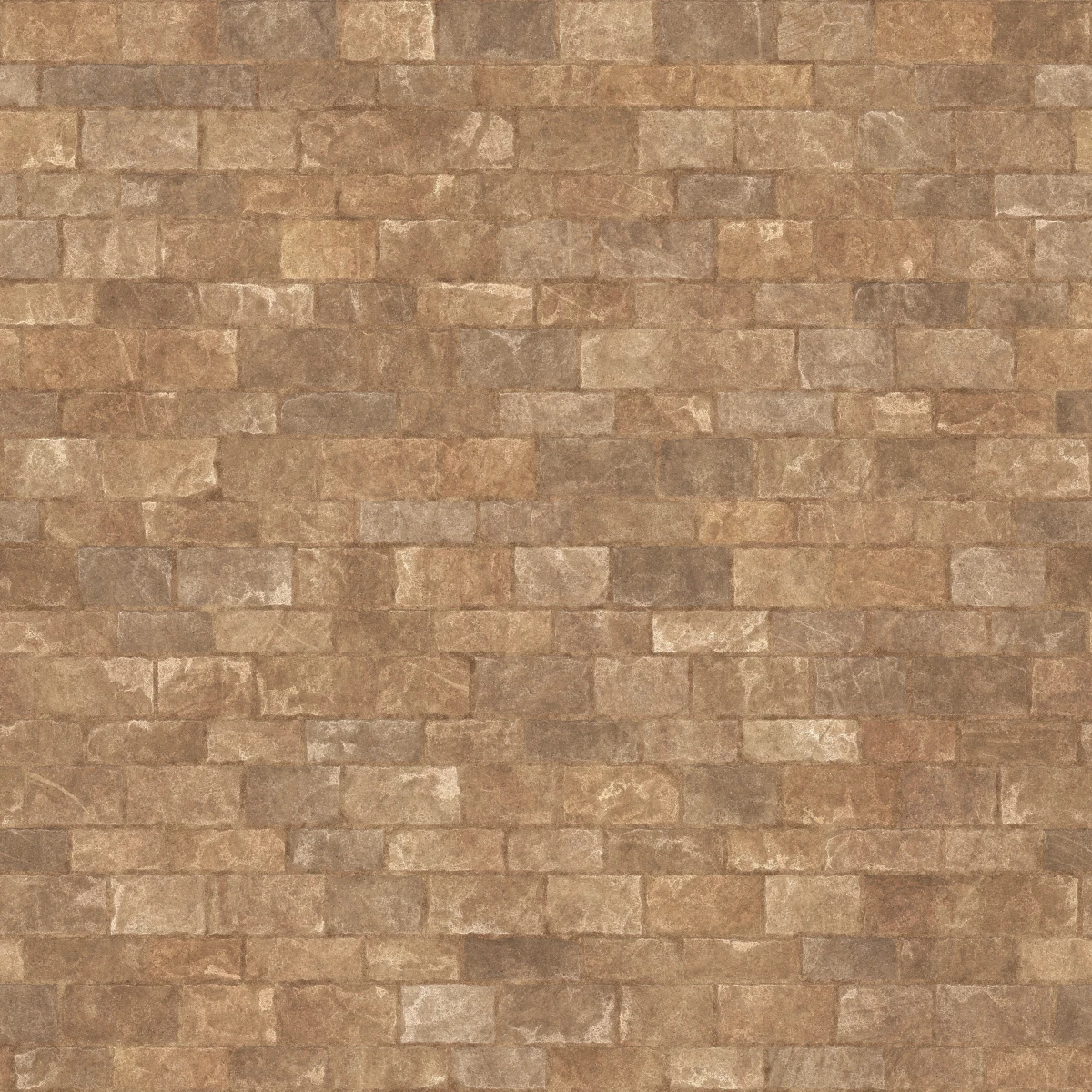 Yellow Sandstone Brick Wall PBR Texture