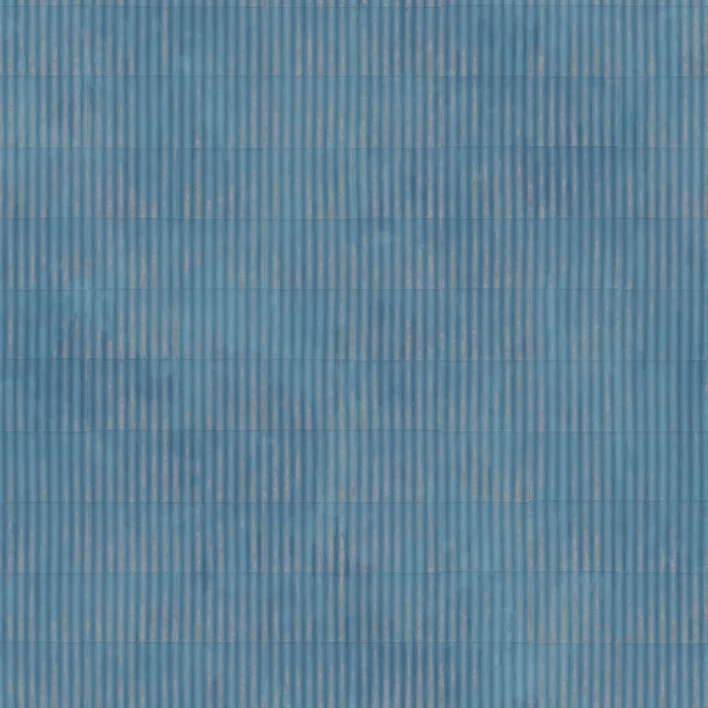 Blue Metal Roof PBR Texture
