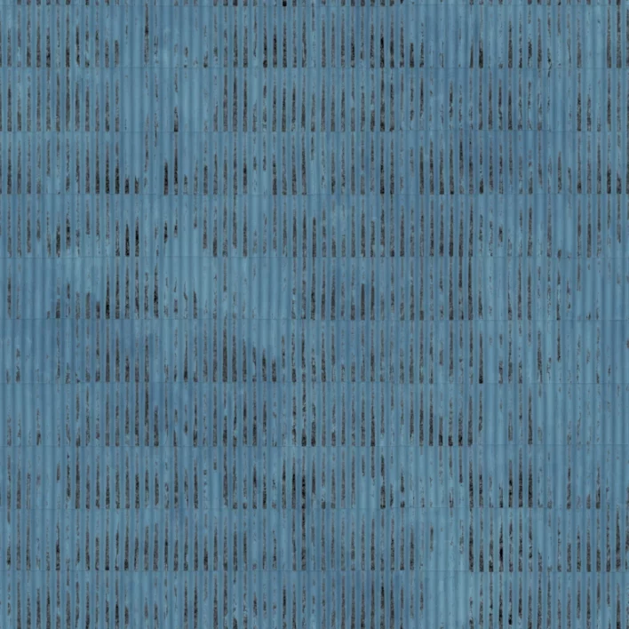 Blue Metal Roof PBR Texture