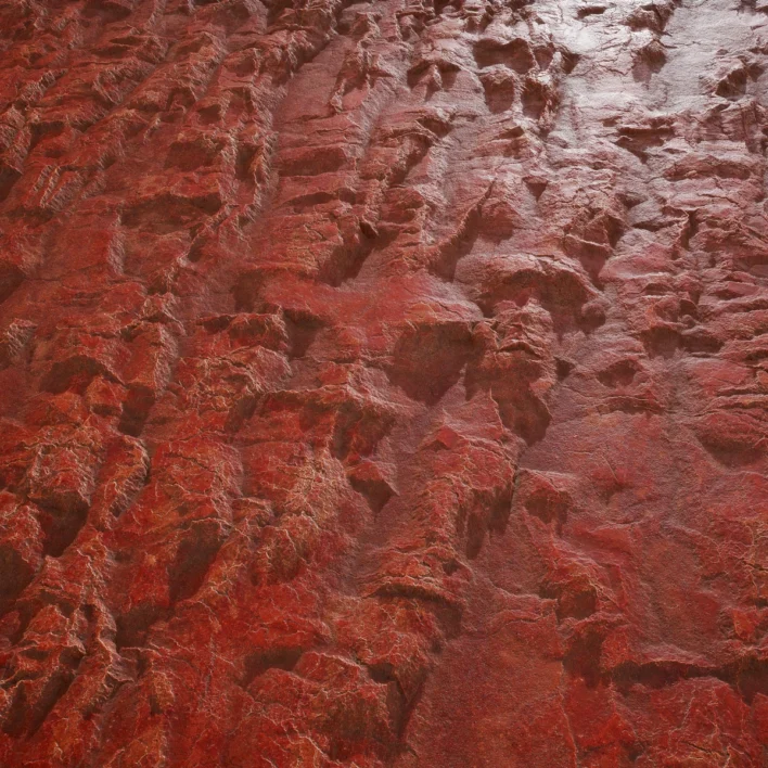 Dusty Red Rock PBR Texture