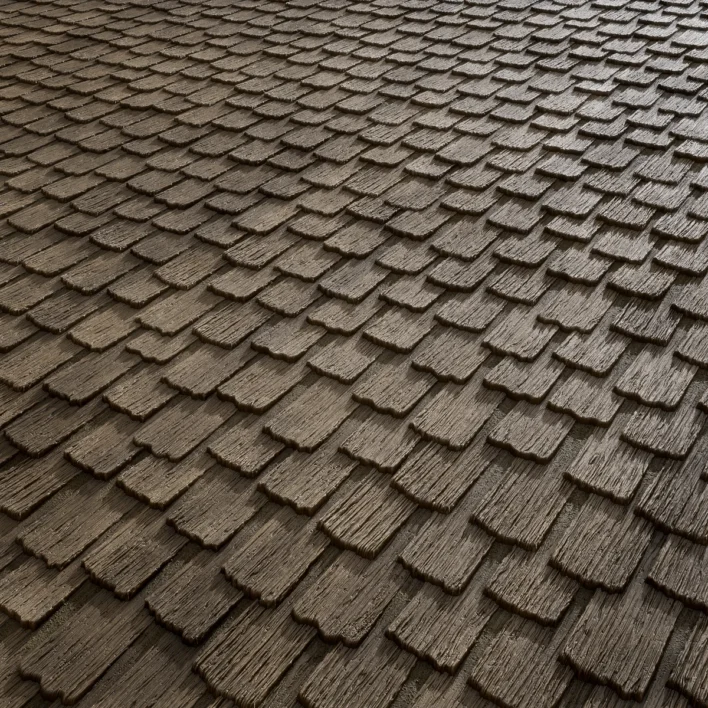 Old Wooden Roof PBR Texture