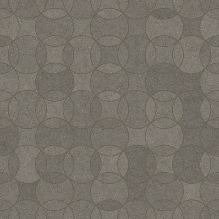 Round Concrete Tiles PBR Texture