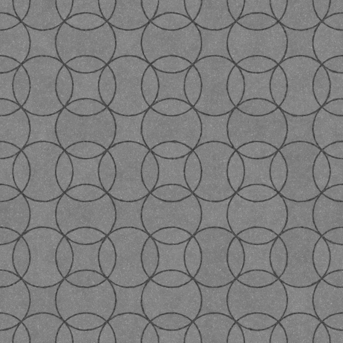 Round Concrete Tiles PBR Texture