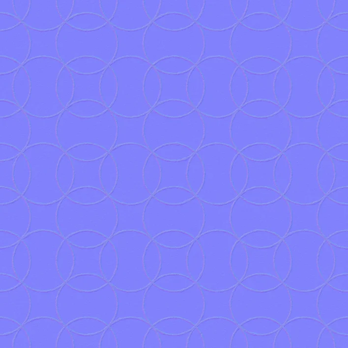 Round Concrete Tiles PBR Texture