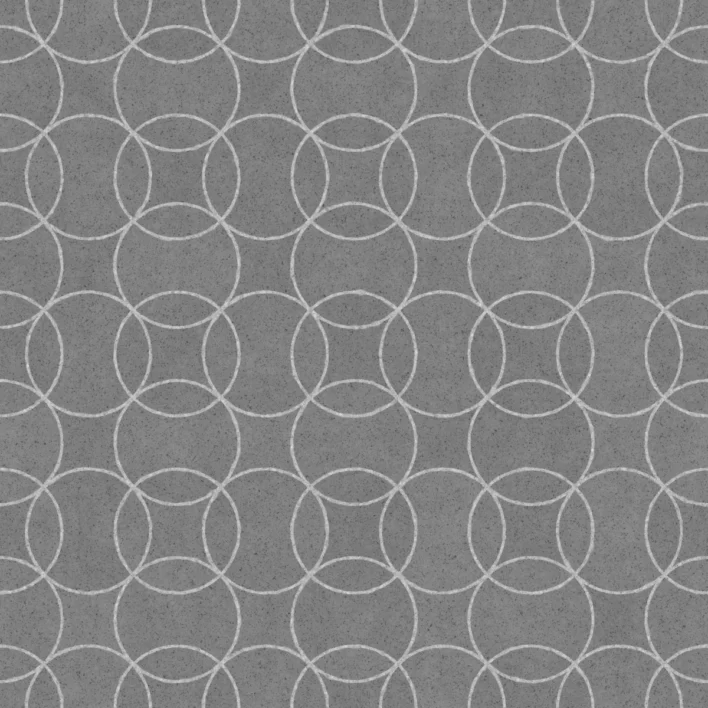 Round Concrete Tiles PBR Texture