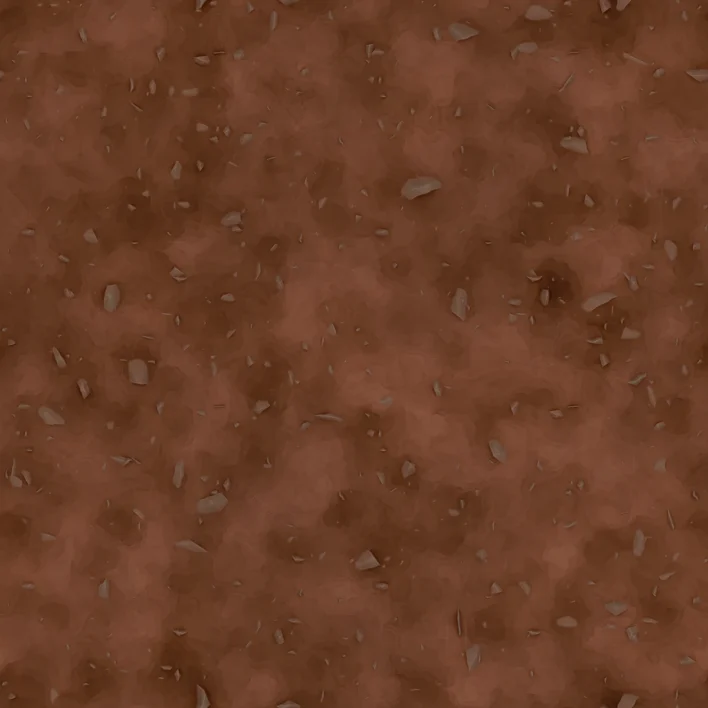 Stylized Orange Dirt PBR Texture