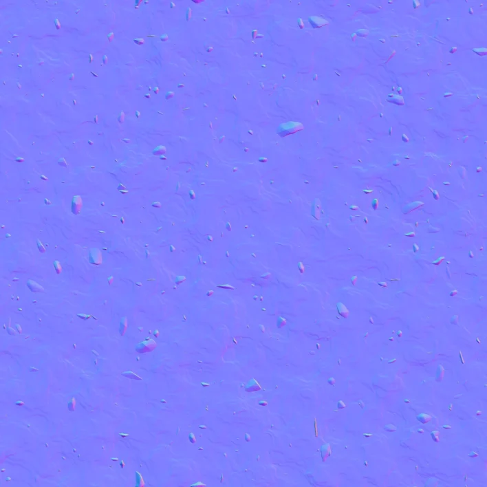 Stylized Orange Dirt PBR Texture