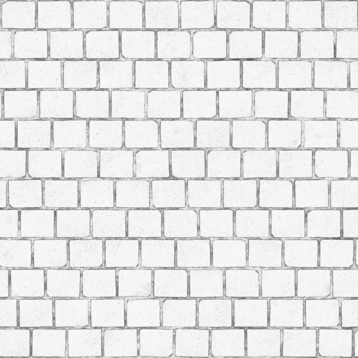 White Concrete Block Wall PBR Texture