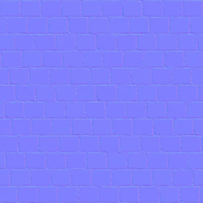 White Concrete Block Wall PBR Texture