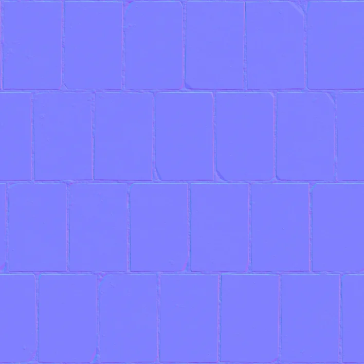 White Concrete Block Wall PBR Texture