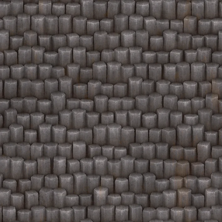 Basalt Columns PBR Texture