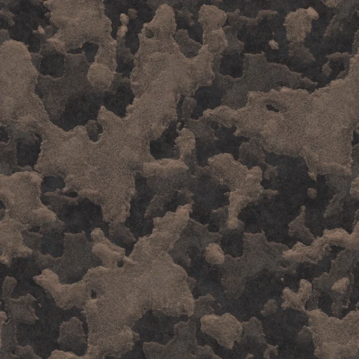 Black Dusty Rock PBR Texture