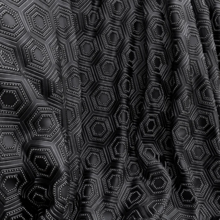 Black Patterned Fabric PBR Texture