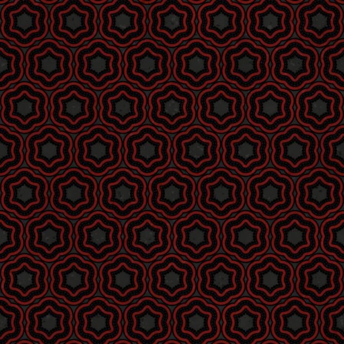Black Red Patterned Fabric PBR Texture