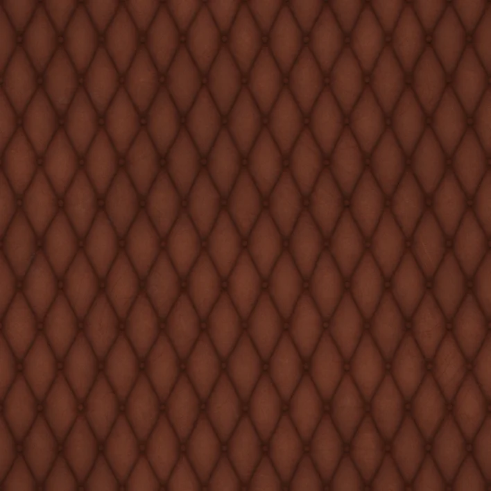 Brown Chesterfield Quilted Leather PBR Texture
