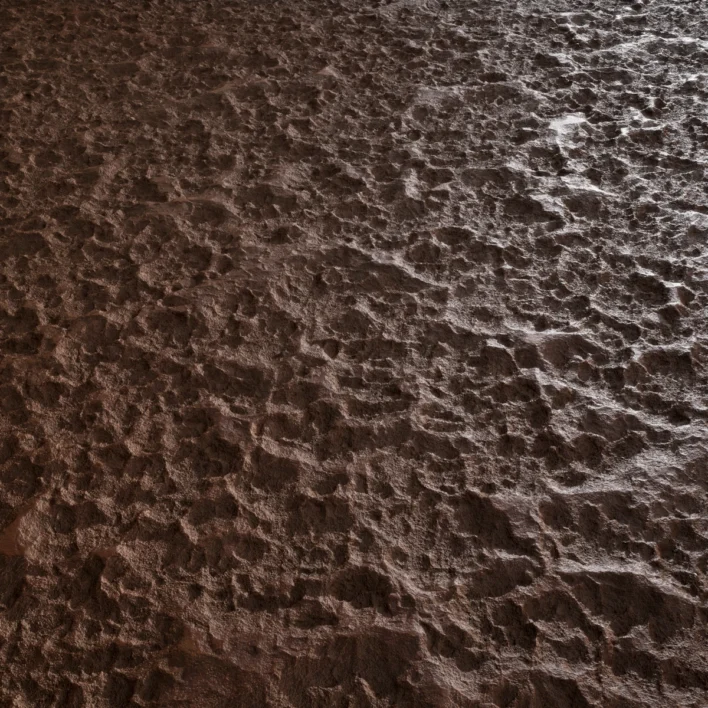 Brown Dusty Rock PBR Texture