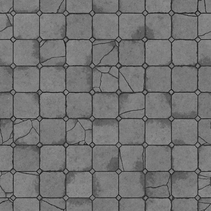 Damaged Pavement PBR Texture