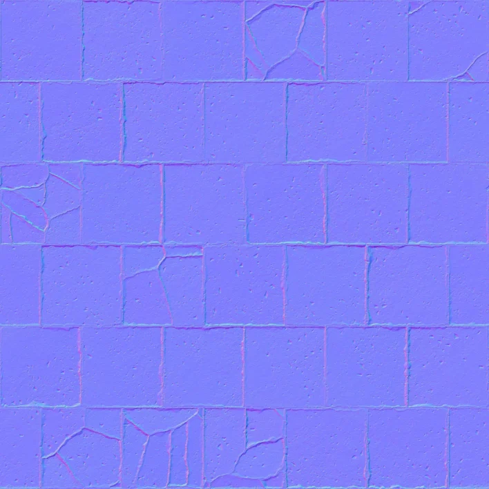 Damaged Pavement PBR Texture