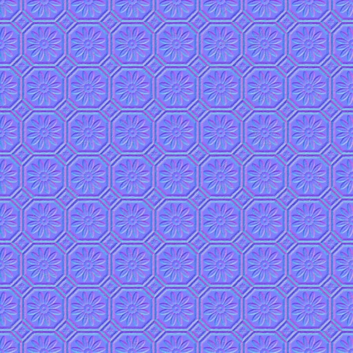 Decorative Concrete Tiles PBR Texture