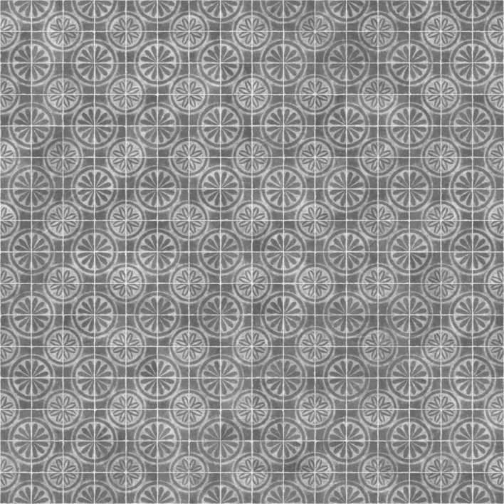 Dusty Patterned Clay Tiles PBR Texture