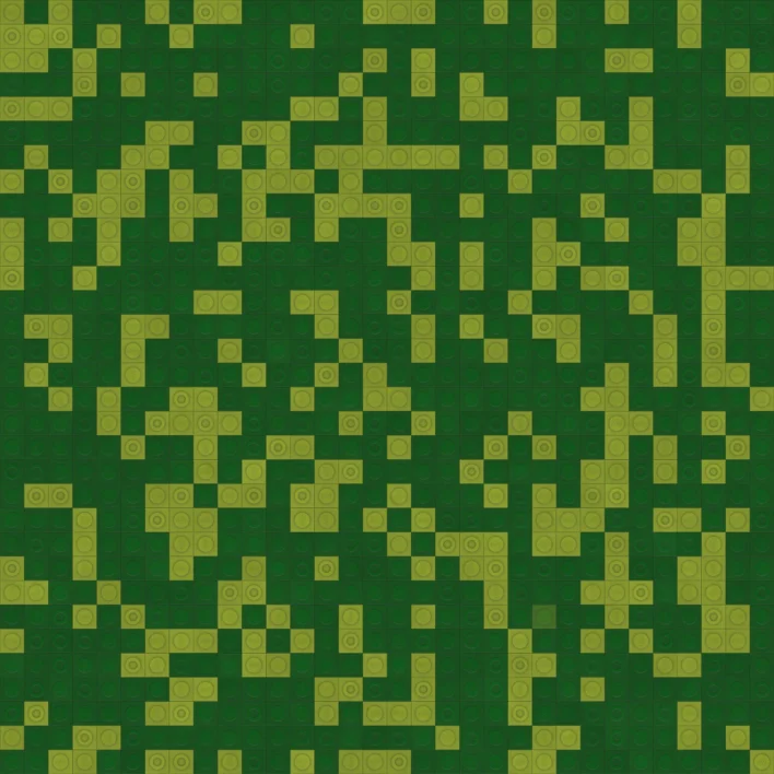 Green Plastic Blocks PBR Texture