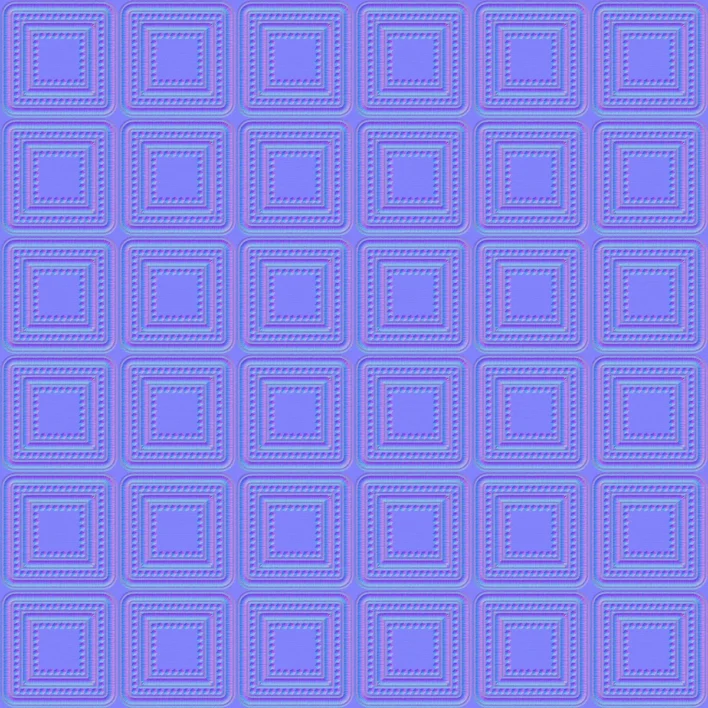 Orange Patterned Fabric PBR Texture