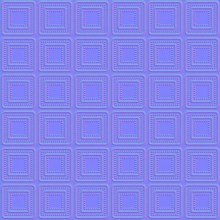 Orange Patterned Fabric PBR Texture