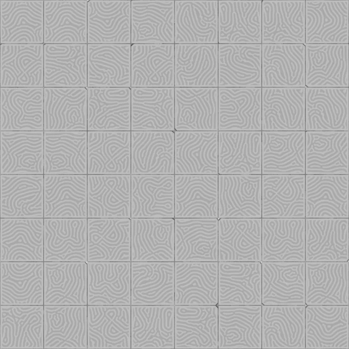 Patterned Clay Tiles PBR Texture