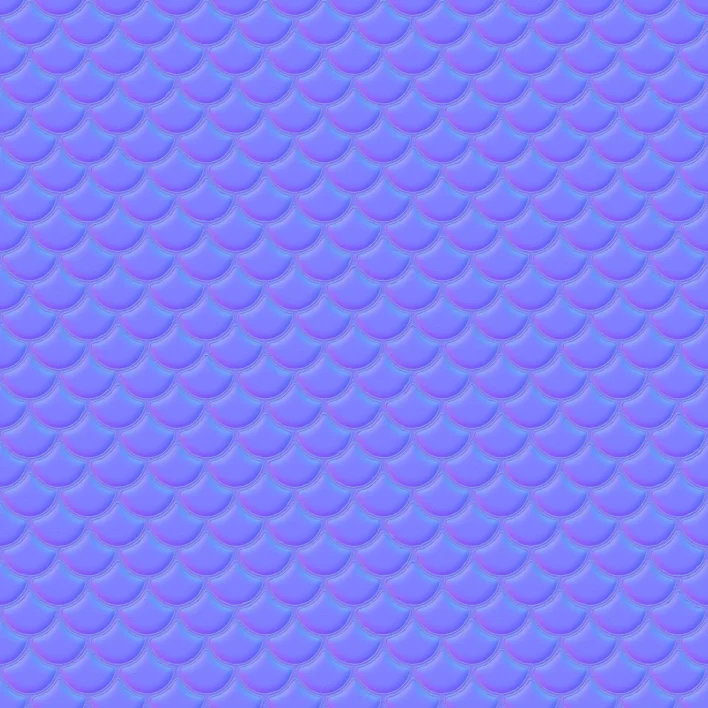 Red Scale Tiles PBR Texture