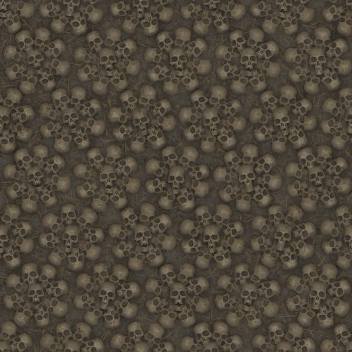 Skull Pattern Ground PBR Texture