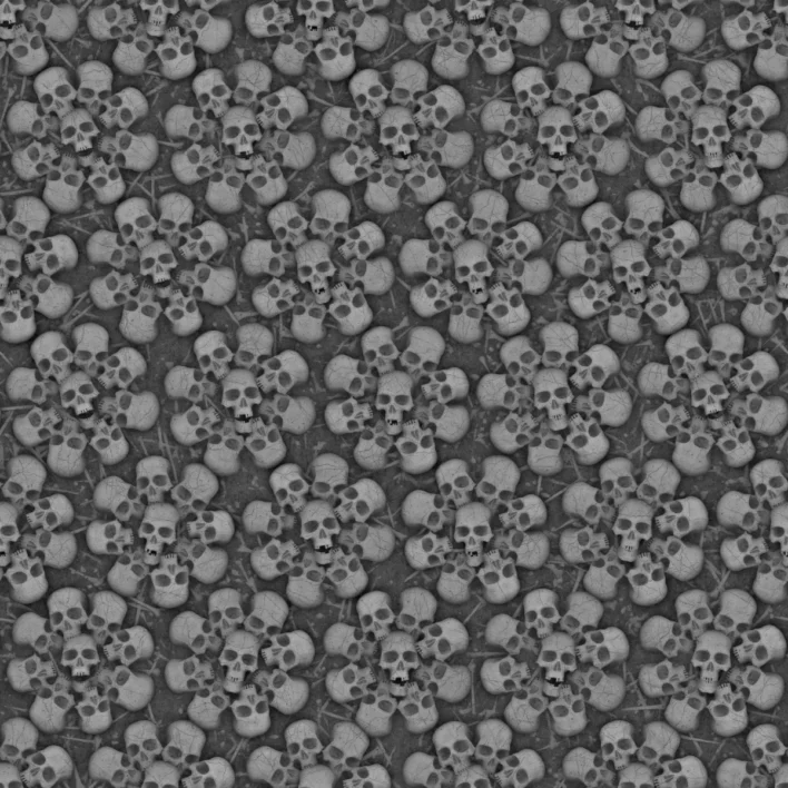Skull Pattern Ground PBR Texture