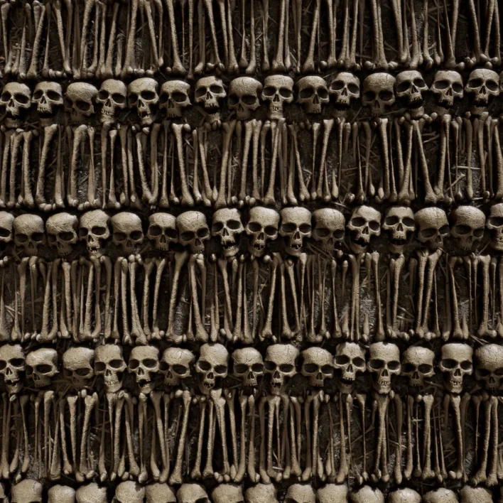Skull Pattern Ground PBR Texture